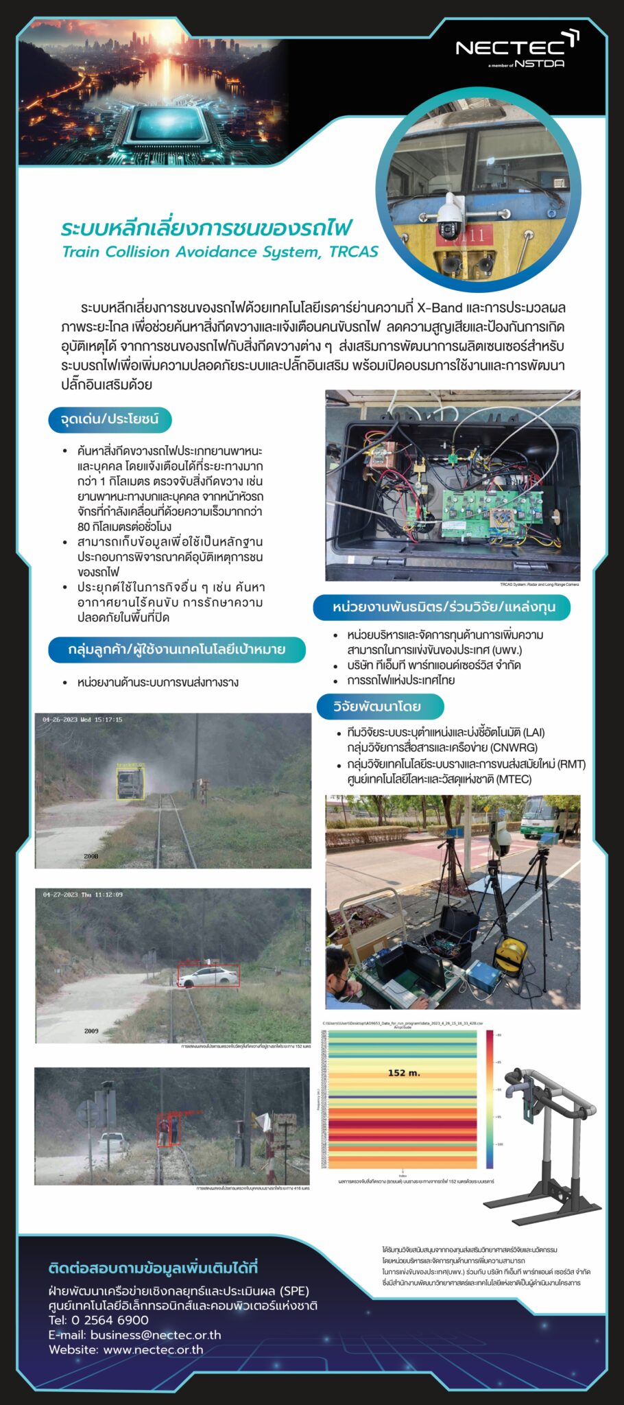 NECTEC-ACE 2024 | ระบบหลีกเลี่ยงการชนของรถไฟ